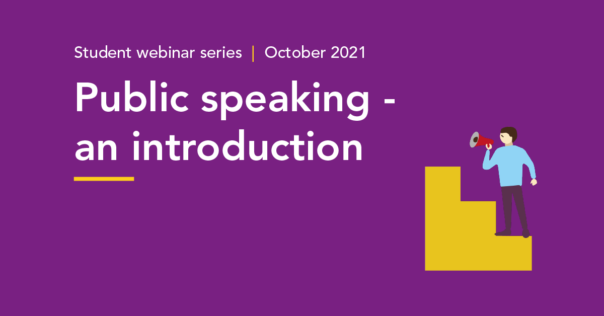 Public speaking - an introduction | Student webinar series - NALA