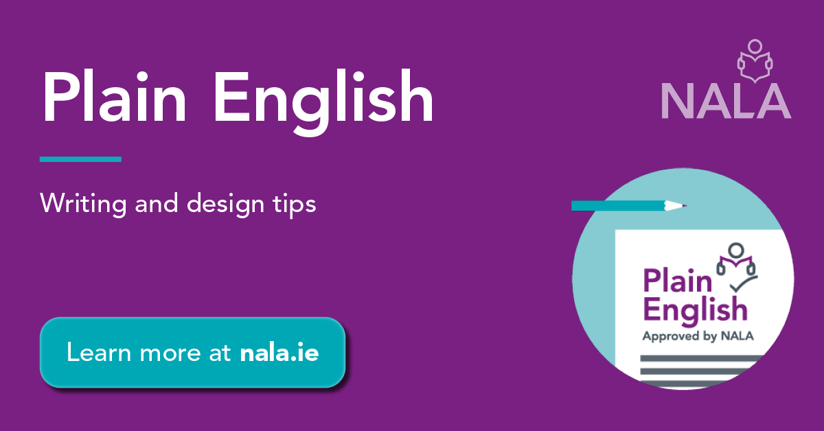 Plain English writing, structure and design tips - NALA