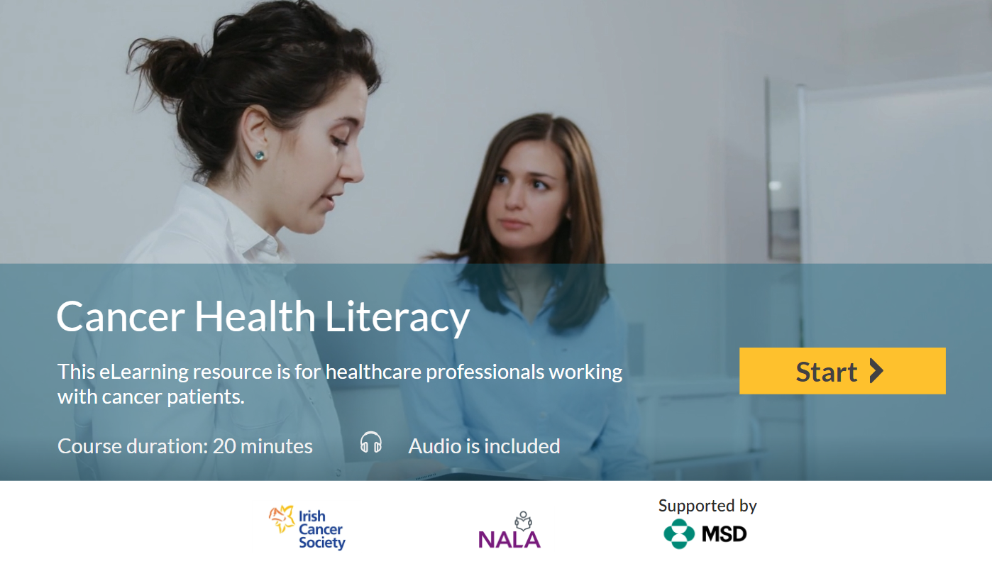 Irish Cancer Society and NALA launch cancer health literacy eLearning ...