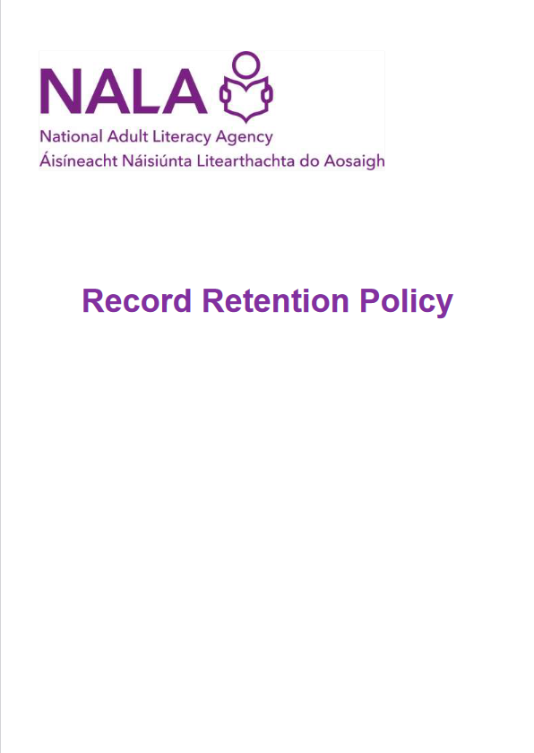 Record Retention Policy and Schedule - NALA