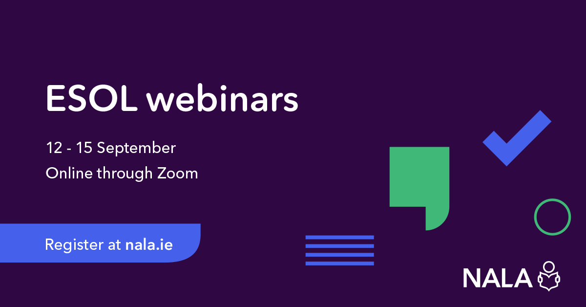 Join our ESOL webinars for adult education tutors - NALA