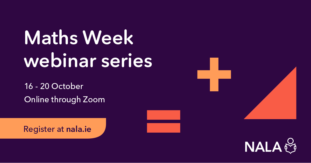 Join our webinar series for Maths Week 2023 - NALA
