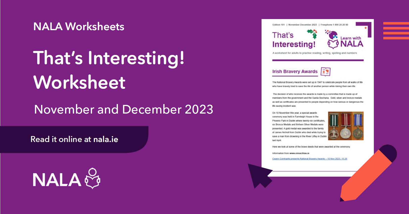 That’s Interesting! – November and December 2023 worksheet (Issue 101 ...