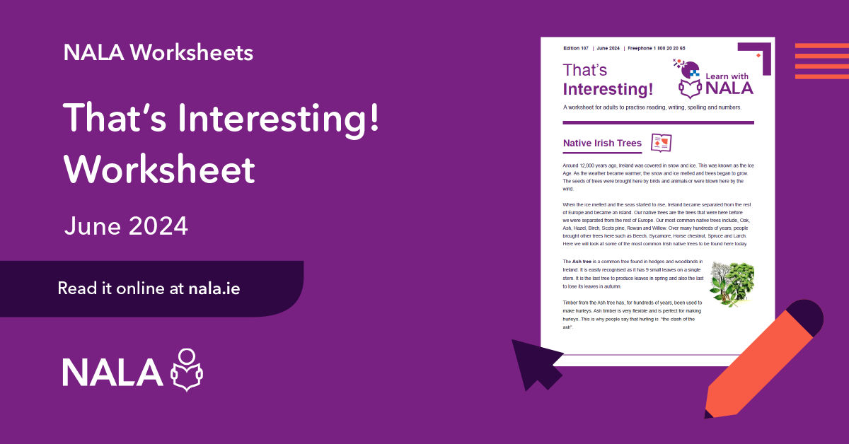 That’s Interesting! – June 2024 worksheet (Issue 107) - NALA