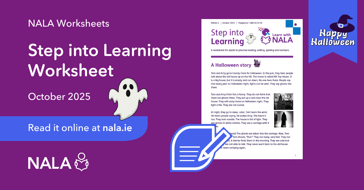 Step into Learning - October 2025 worksheet (Edition 4) - NALA